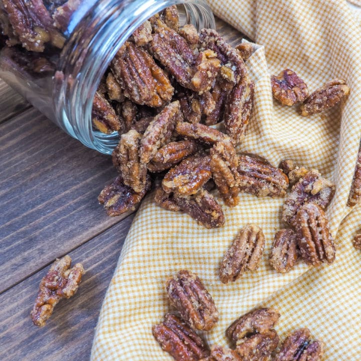 Sweet and Spicy Bourbon Candied Pecan Recipe - Southern Bytes