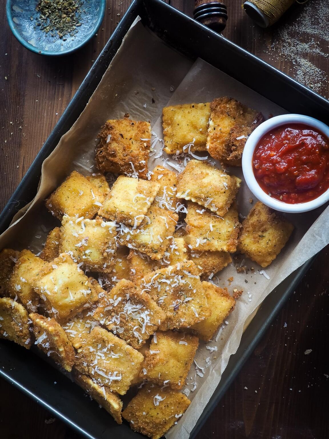 Toasted/Fried Ravioli (with Pizza Seasoning) - Southern Bytes