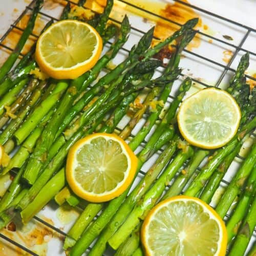 Lemon & Garlic Roasted Asparagus - Southern Bytes