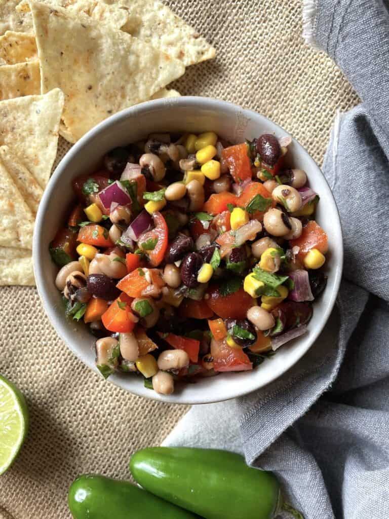 Easy Cowboy Caviar Recipe (Black-Eyed Pea Salsa) - Southern Bytes