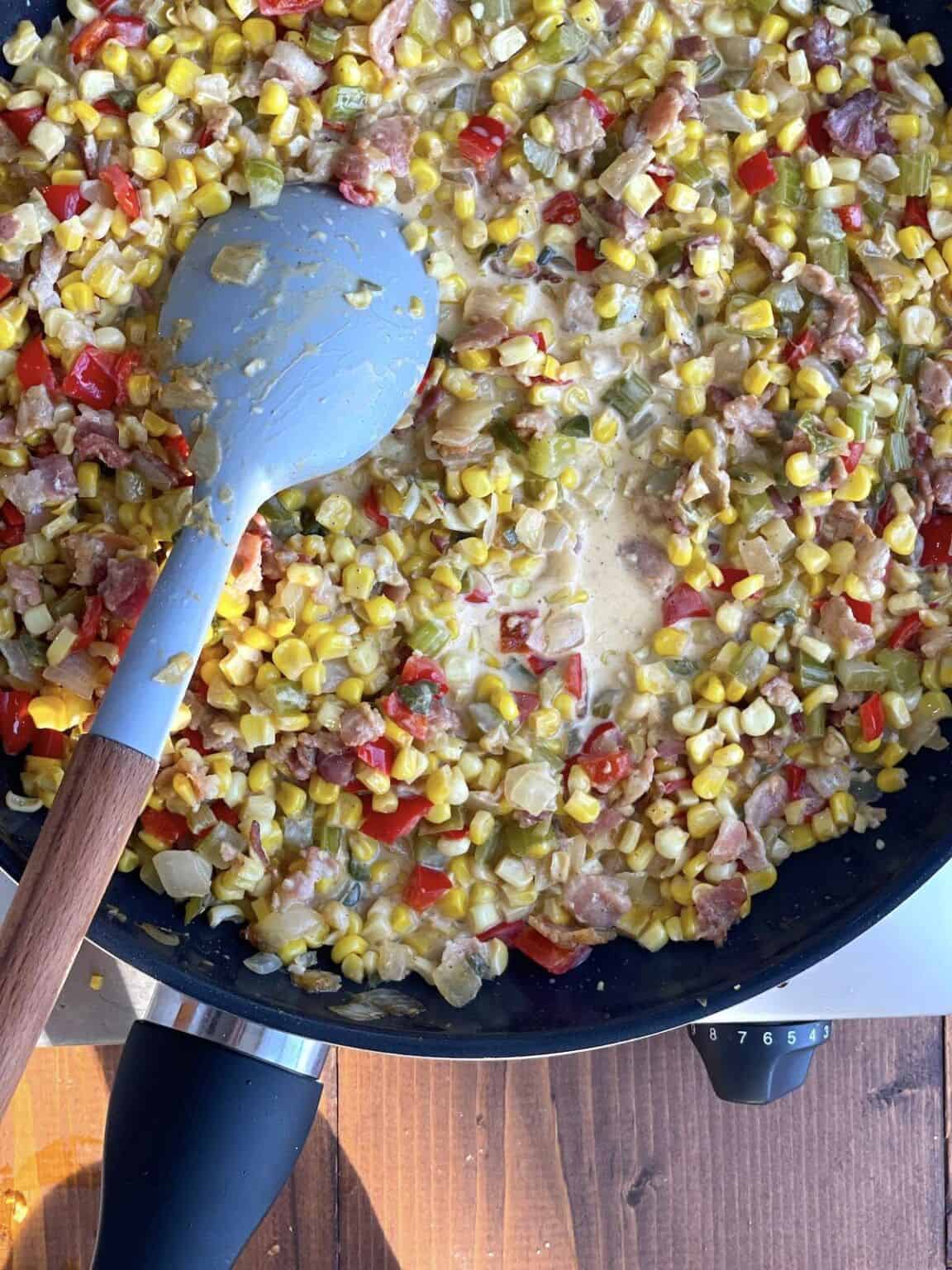 Cajun Corn Maque Choux - Southern Bytes