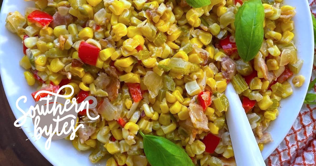 Cajun Corn Maque Choux - Southern Bytes