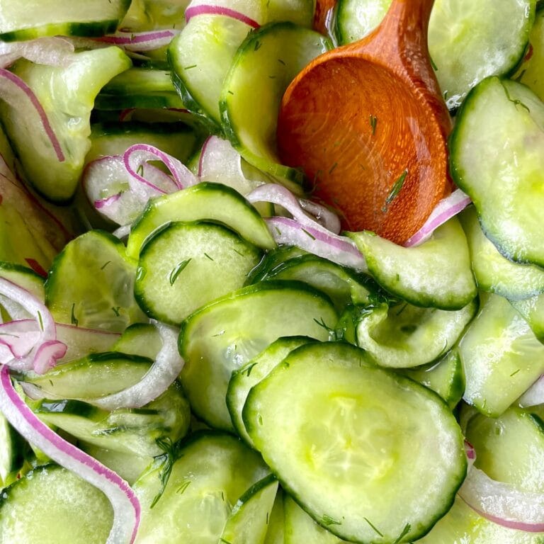 Easy Cucumber Salad Recipe - Southern Bytes