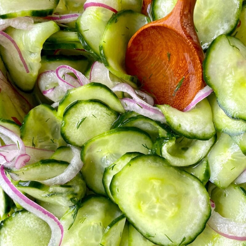 Easy Cucumber Salad Recipe - Southern Bytes