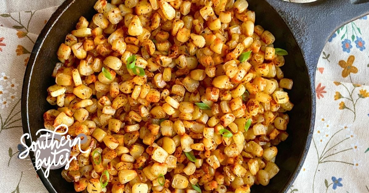 Easy Skillet Blackened Corn - Southern Bytes